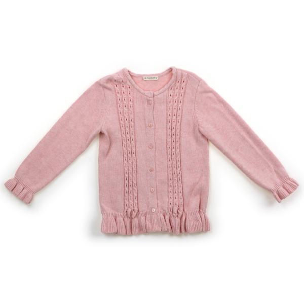 ブランド：Dave&amp;Bella(デイブアンドベラ)カテゴリー：カーディガンサイズ：110サイズ色：ピンク状態：★★★記名：なしジャンル：Girlコットンニットカーディガンです。実際のサイズ表記は5Y。やや毛羽立ちありますが、目立つ汚...