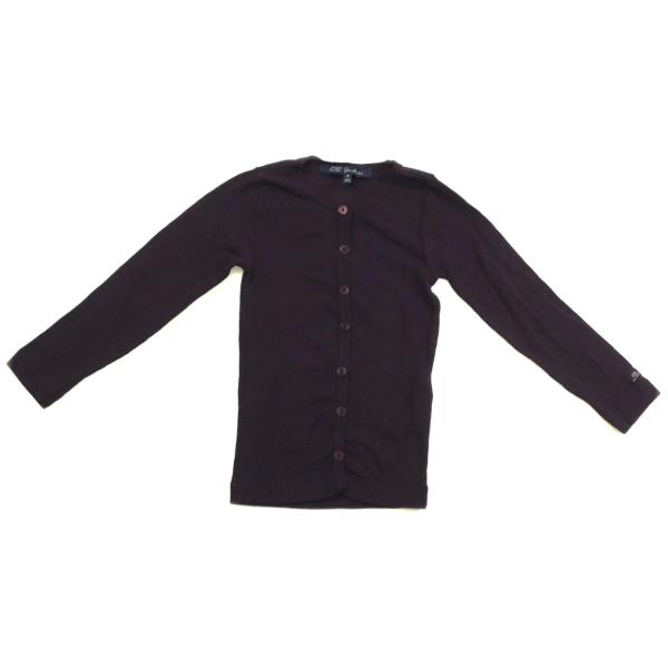 ブランド：Lili Gaufrette(リリゴーフレット)カテゴリー：カーディガンサイズ：100サイズ色：レーズンパープル状態：★★★記名：なしジャンル：Girlアンゴラ混合素材のリブニット地。実際のサイズ表記は、4yrs。全体的に毛羽立ち...