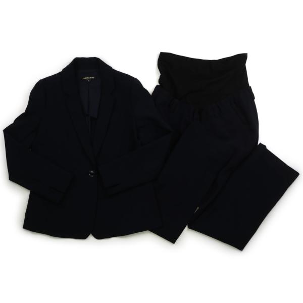 ブランド：Angeliebe(エンジェリーベ)カテゴリー：マタニティトップスサイズ：ママ向けアイテム色：ネイビー状態：★★★記名：なしジャンル：Motherパンツスーツの上下セットです。実際のサイズ表記は9ですがジャケットの実寸は、肩幅約3...