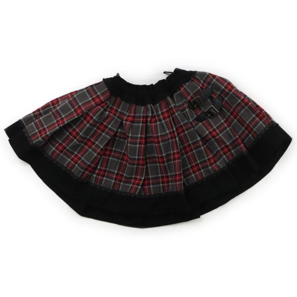 ブランド：axes femme KIDS(アクシーズファムキッズ)カテゴリー：スカートサイズ：110サイズ色：グレー・レッド系チェック・ブラック状態：★★★記名：なしジャンル：Girlポリエステルコットンカットソー。ウエストは総ゴムです。ポ...