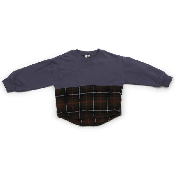 ブランド：Lagom(ラーゴム)カテゴリー：トレーナー・プルオーバーサイズ：120サイズ色：グレーパープル、モスグリーン、黒状態：★★記名：なしジャンル：Girlスウェット生地とネル生地。スウェット生地は全体に毛羽立ちに伴う白っぽさがありま...