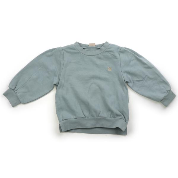 ブランド：petit main(プティマイン)カテゴリー：トレーナー・プルオーバーサイズ：100サイズ色：オールドブルー状態：★★記名：なしジャンル：Girl全体にやや型崩れ、細かい毛玉が複数あります。ネームタグが一部切られています。外遊び...