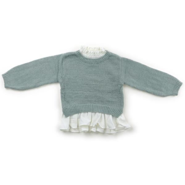 ブランド：petit main(プティマイン)カテゴリー：ニット・セーターサイズ：100サイズ色：薄い青緑状態：★★★記名：なしジャンル：Girlアクリルニットです。やや全体に毛羽立ちがありますがまだまだお使い頂けそうです。