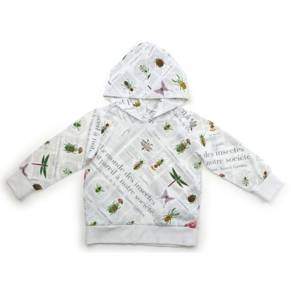ブランド：Insect Collection(インセクトコレクション)カテゴリー：パーカーサイズ：100サイズ色：白、昆虫、英文字柄状態：★★記名：なしジャンル：GirlInsect Gaudenで、実際のサイズ表記はM(100-110cm...