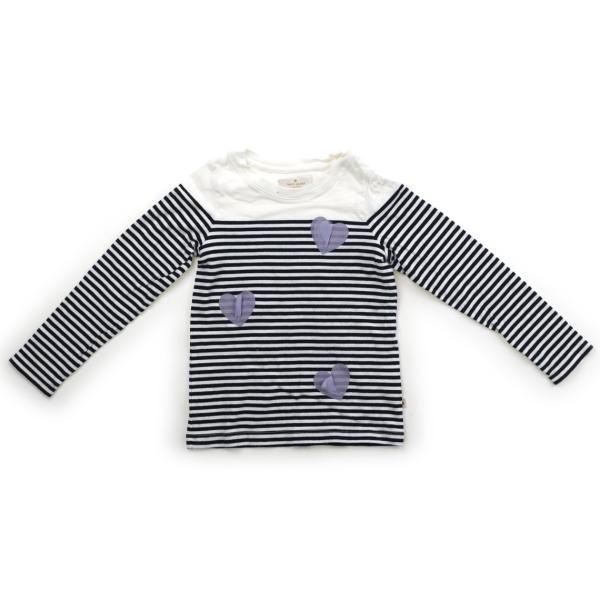 ブランド：Polarn O. Pyret(ポーラーン・オ・ピレット)カテゴリー：トレーナー・プルオーバーサイズ：130サイズ色：白、紺ボーダー柄、ハート柄状態：★★（返品不可）記名：なしジャンル：Girl綿のプルオーバーです。ハート上のチュ...