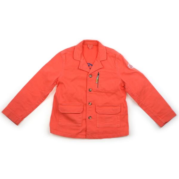 ブランド：BONTON(ボントン)カテゴリー：ブルゾン・Gジャンサイズ：120サイズ色：コーラルピンク状態：★★（返品不可）記名：なしジャンル：Boy実際のサイズ表記は8。ポリウレタン混コットン素材。袖口に黒っぽい汚れあり。白っぽい色褪せと...