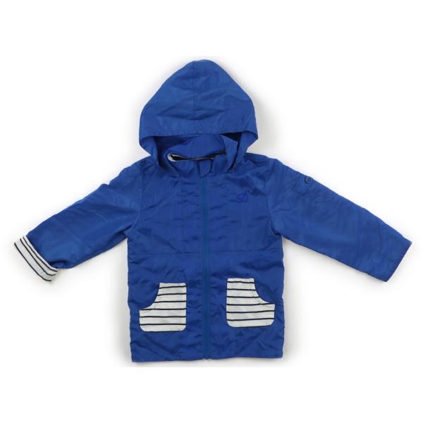 ブランド：DADWAY(ダッドウェイ)カテゴリー：ブルゾン・Gジャンサイズ：100サイズ色：ブルー状態：★★★記名：あり（タグ）ジャンル：BoyD.fesenseです。ポリエステル素材。フードは襟の中にしまえます。メッシュ生地の裏地付き。使...
