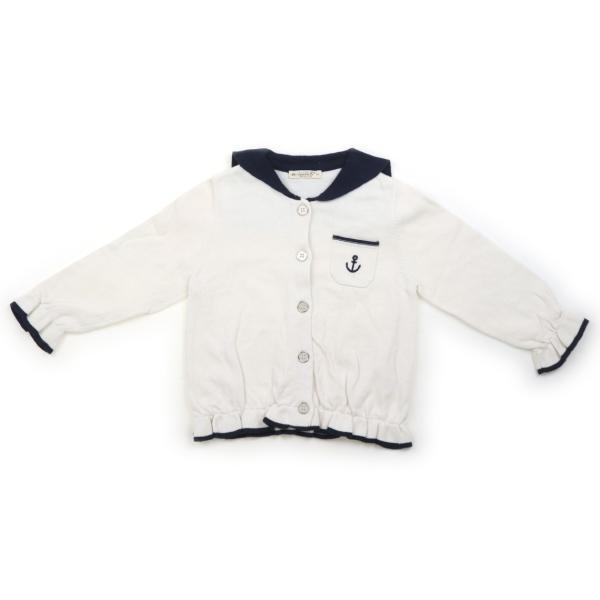 ブランド：Dave&amp;Bella(デイブアンドベラ)カテゴリー：ニット・セーターサイズ：90サイズ色：アイボリー・紺状態：★★★記名：なしジャンル：Girl綿100％。のニットです。全体に使用感はありますが、まだまだ普段着として活躍し...