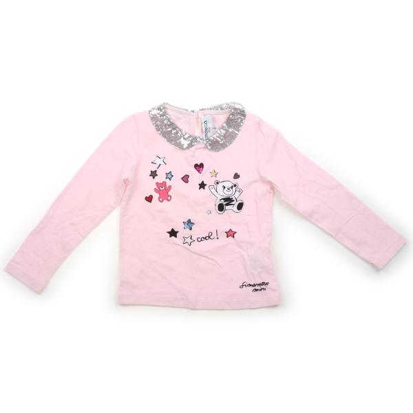 ブランド：Simonetta(シモネッタ)カテゴリー：Tシャツ・カットソーサイズ：100サイズ色：くまピンクシルバー状態：★★（返品不可）記名：なしジャンル：Girl実際のサイズ表記は107。襟のスパンコールがいくつか欠損しています。袖と前...