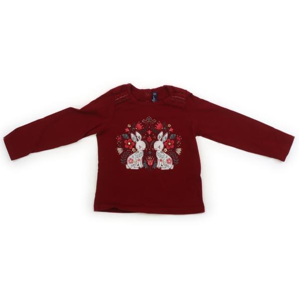 ブランド：Sergent Major(セルジャン・マジャール)カテゴリー：Tシャツ・カットソーサイズ：95サイズ色：赤・プリント状態：★★★記名：なしジャンル：Girl実際のサイズ表記は2〜3Ａ/98ｃｍ。全体に使用感はありますが、まだまだ...