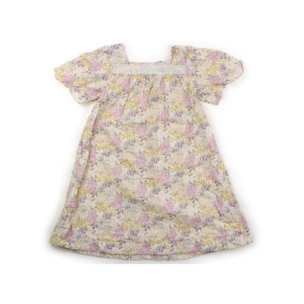 ブランド：BONTON(ボントン)カテゴリー：ワンピースサイズ：120サイズ色：ライトベージュ・紫・ピンク・イエロー・花柄状態：★★★記名：なしジャンル：Girl実際のサイズ表記は8です。Wガーゼ布帛生地です。目立つ汚れはありません。