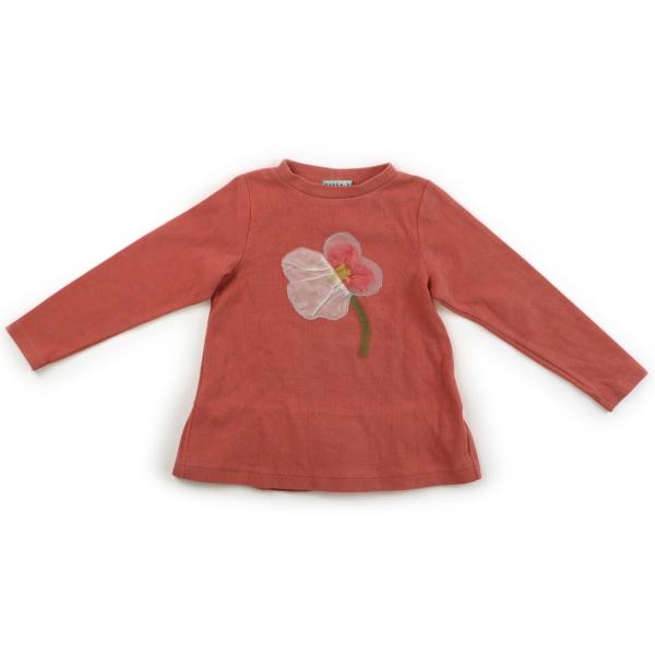 ブランド：HAKKA(ハッカ)カテゴリー：トレーナー・プルオーバーサイズ：120サイズ色：サーモンピンク状態：★★（返品不可）記名：なしジャンル：Girl全体に色あせ・毛羽立ちがあります。まだまだ普段着として活躍してくれそうです。