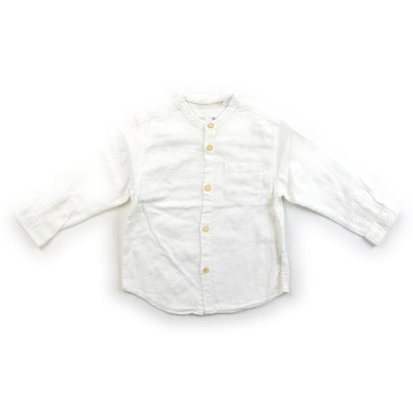 ブランド：ZARA(ザラ)カテゴリー：シャツ・ブラウスサイズ：95サイズ色：白状態：★★（返品不可）記名：なしジャンル：Girl2-3YEARS/98CM表記。毛玉があり右肩、胸に黄色い汚れがありますがまだお使いいただけそうです。