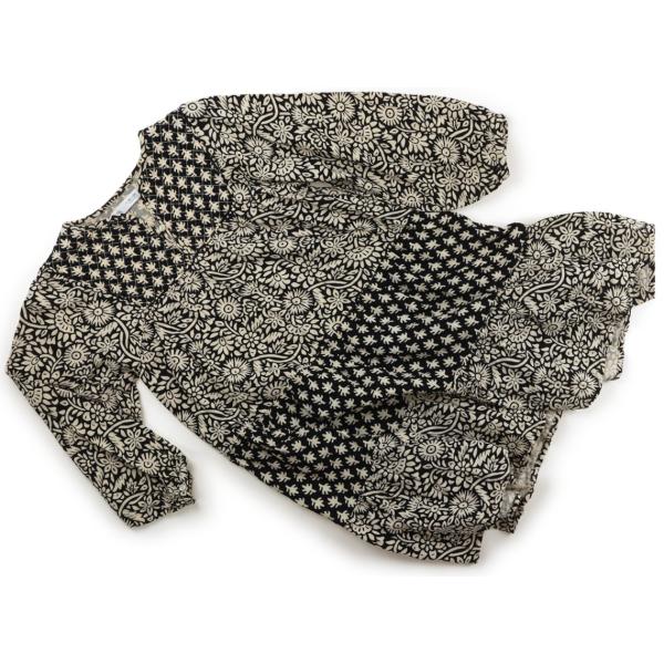 ブランド：ZARA(ザラ)カテゴリー：ワンピースサイズ：140サイズ色：ブラック・アイボリー・総柄状態：★★★記名：なしジャンル：Girl品質タグが切られています。コットン素材かと思われます。やや毛羽立ち・洗いざらし感があります。