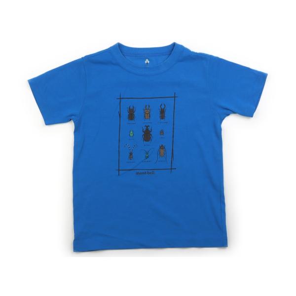 ブランド：mont-bell(モンベル)カテゴリー：Tシャツ・カットソーサイズ：130サイズ色：昆虫ブルー状態：★★★記名：なしジャンル：Boyポリエステル。前後に薄い白い汚れ、細かい毛玉がありますが、まだまだ普段着として活躍してくれそうです。