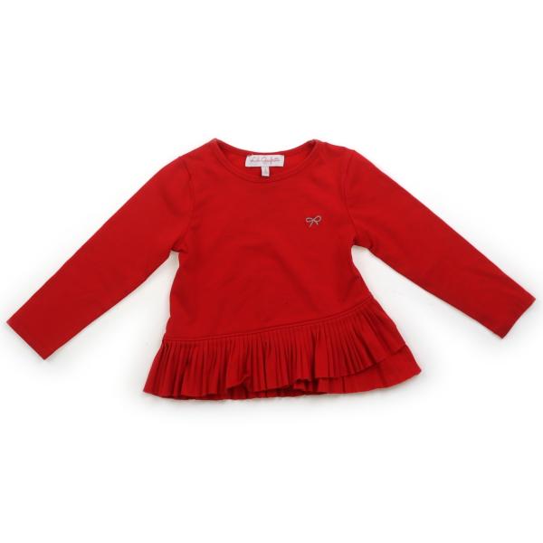 ブランド：Lili Gaufrette(リリゴーフレット)カテゴリー：チュニックサイズ：80サイズ色：レッド状態：★★（返品不可）記名：なしジャンル：Girl実際のサイズ表記は2ans。品質タグが切られています。袖口に薄汚れ、腹部に黒いイン...