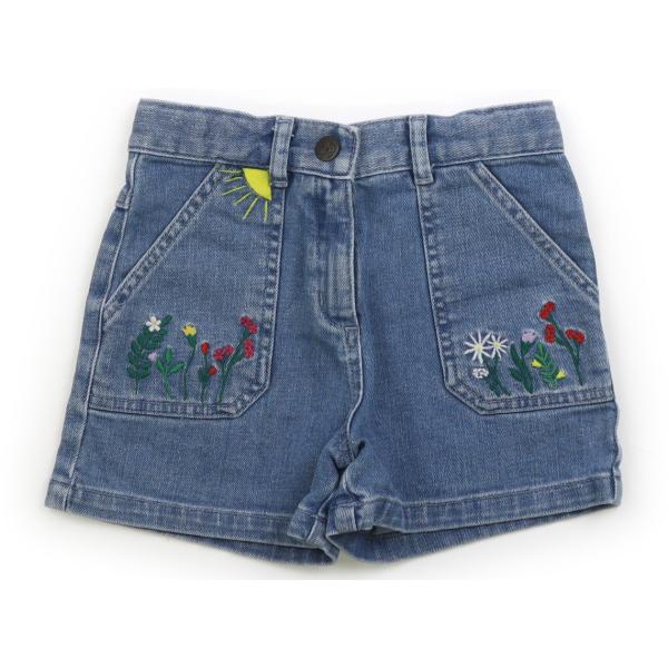 ブランド：BONTON(ボントン)カテゴリー：ショートパンツサイズ：120サイズ色：ブルー状態：★★★記名：なしジャンル：Girlデニム素材。前ファスナー開きで、ウエストにはサイズ調整ゴムが付いています。実際のサイズ表記は、8。色褪せ・洗い...