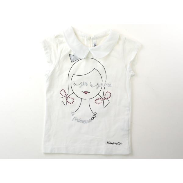ブランド：Simonetta(シモネッタ)カテゴリー：Tシャツ・カットソーサイズ：90サイズ色：ホワイト・女の子状態：★★★★記名：なしジャンル：Girl実際のサイズ表記は2。襟付きカットソー。ラインストーン装飾。やや使用感ありますが、綺麗...