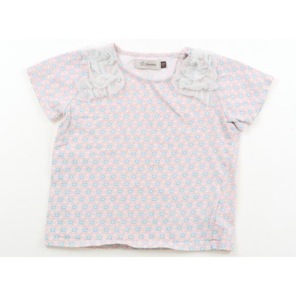ブランド：DADWAY(ダッドウェイ)カテゴリー：Tシャツ・カットソーサイズ：100サイズ色：ピンク、パープル、ブルー、花柄状態：★★（返品不可）記名：なしジャンル：GirlD.fesenseです。色褪せ、型崩れあり。使用感あります。