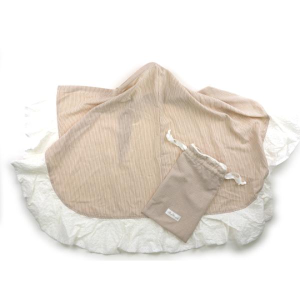 ブランド：Sweet Mommy(スウィートマミー)カテゴリー：授乳ケープ・カバーサイズ：ママ向けアイテム色：ベージュ、白ストライプ、レース状態：★★★記名：なしジャンル：Mother約67×109cm。収納袋にシミがありますが、本体は目立...