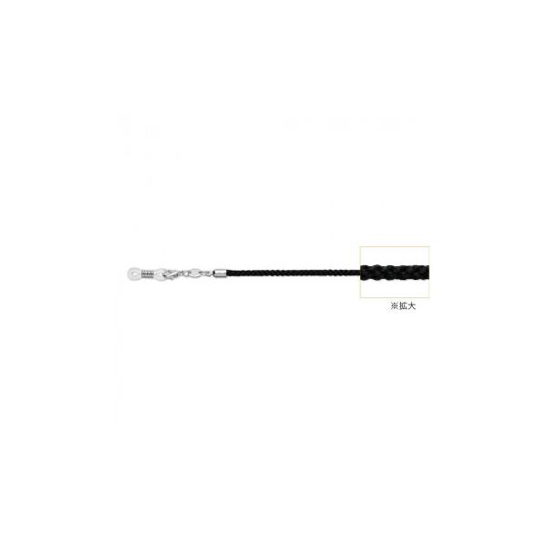 シンプルなデザインのメガネチェーンです。再生PET繊維(エコ素材)を使用しています。