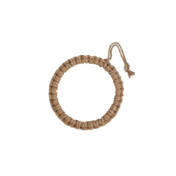 環境にやさしいエコ素材のジュートを使用したリースのベースです。耐久性・通気性・保温性・吸水性に優れているのが特徴です。