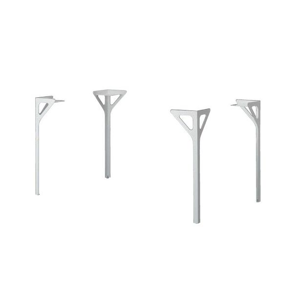 お持ちの天板や、お好きな材料で製作された天板に合わせてご使用いただくテーブル脚です。スチール製のスタイリッシュでお洒落な雰囲気の4本脚です。【サイズ】高さ：700mmまで　アジャスター付き【材質】スチール【カラー】ホワイト、ブラック、シルバ...