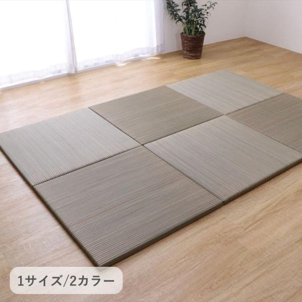 ●サイズ： 約82×82cm  ●カラー：  ベージュ    敷物 カーペット ユニット畳 ふわかる 82×82cm…