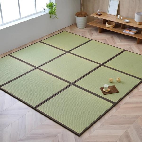 ●サイズ： 82×82×1.7cm単品  ●カラー：  ブラウン  ●組成：  表地=い草※双目織中材=ヒバ硬綿15mm裏地=連結用ジョイント付ヘリ=PP、PE"  ●原産国：  日本  ●洗濯表示：  洗えません。     ----●商品...