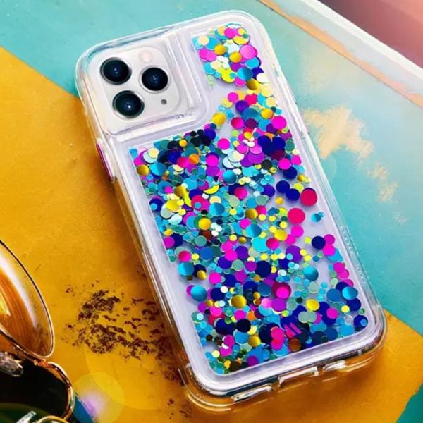 【ラメが滝のように流れるおしゃれなケース】