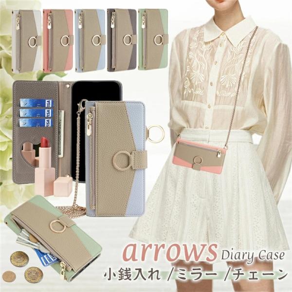 【発売日：2023年08月18日】?素材：上質PUレザー/TPU?セット内容：スマホケース/ショルダーストラップ/ハンドストラップ?対応機種arrows N F-51C docomoらくらくスマートフォン F-52Barrows We au...