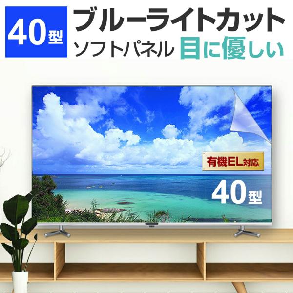 液晶テレビ保護パネル 40型 ブルーライトカット テレビ保護パネル 40インチ bravia ブラビア viera ビエラ regza レグザ モニター 破損 防止 ポイント消化 爆買