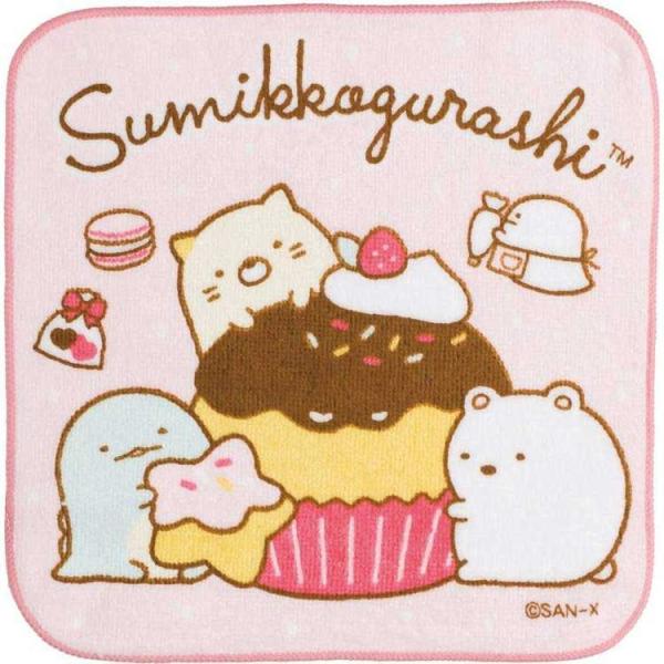 〔サンエックスキャラクター☆sumikko gurashi☆San-x〕大人気すみっコぐらしからプチタオルが登場☆彡小さいサイズだから子供の洋服のポケットにも入れやすい♪タオル生地だから吸水性抜群♪ちょっとしたプレゼントにも喜ばれるよ(^^...