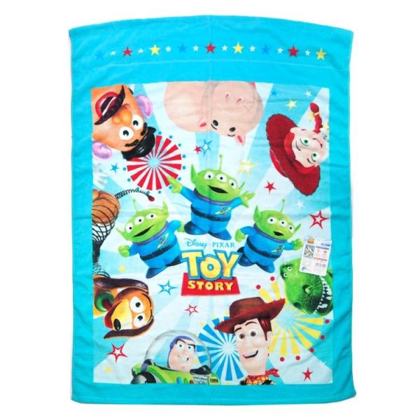 〔ディズニーキャラクター☆Toy Story〕【サイズ】約85×115cm【素　材】綿100%【仕　様】シャーリング・染料プリント・裏面カラーパイル・制菌加工・紫外線遮蔽加工【原産国】ベトナム※　画像はあくまでも商品イメージになります。実際...