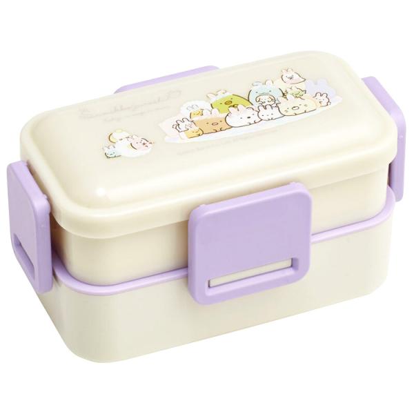 ［商品仕様］【サイズ】約W169×D100×H90mm 【容 量】約600ml（上段230ml、下段370ml） 【素材・仕様】 フタ：AS樹脂／耐熱温度100度 本体、中ブタ：ポリプロピレン／耐熱温度140度 止具：仕切：ポリプロピレン／...