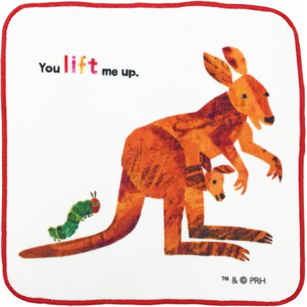 ［商品仕様］【サイズ】約25×25cm【素　材】綿100％【仕　様】40/2シャーリングインクジェットプリント＋メロー【特　長】　・大人気「はらぺこあおむし」のパパ、ママ大好きシリーズ！　・プレゼントにもおススメです♪　・「You Lift...