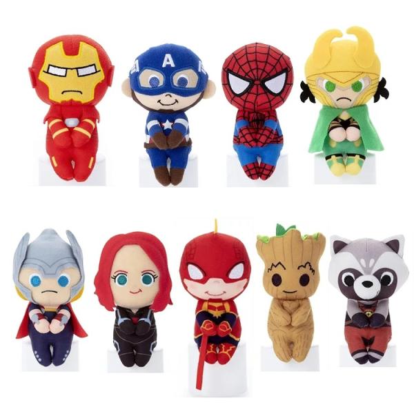 【セット内容】マーベルちょっこりさん９点セット(アイアンマン キャプテンアメリカ マイティ・ソー スパイダーマン ロキ ブラック・ウィンドウ キャプテン・マーベル ベビー・グルート ロケット)●アイアンマン、キャプテンアメリカ、スパイダーマ...