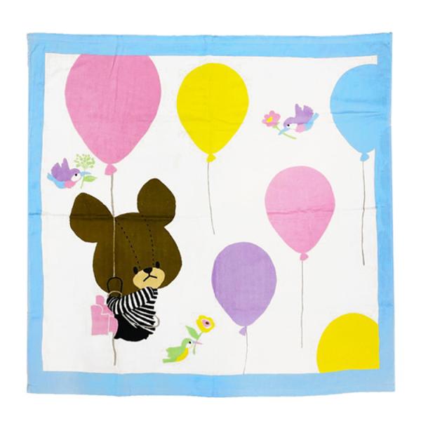 ［商品仕様］【サイズ】約90×90cm 【素 材】綿100% 【仕 様】表：ガーゼ・染料プリント／裏：無撚糸 【原産国】中国［特記事項］※画像はあくまでも商品イメージになります。実際の商品と色や仕様が異なる場合がありますので、予め御了承ください。