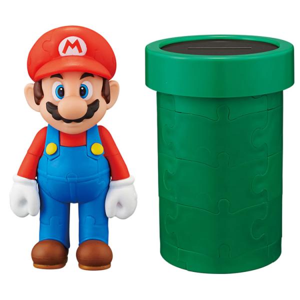 ［商品仕様］ピースを組み合わせて「スーパーマリオ」と「土管」を完成させる立体パズルです。完成後は、崩してもう一度遊ぶこともできますし、インテリアとして飾ることもできます。組み立てた土管は貯金箱にもなるよ！ 【サイズ】 スーパーマリオ：約H9...