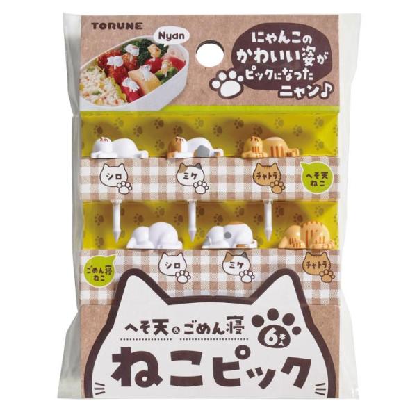 ［商品仕様］【サイズ】パッケージ：約H135×W106×D14mm へそ天ねこ：約37×20×13mm ごめん寝ねこ：約39×19.5×13mm 【素材】ABS樹脂【パッケージ重量】約20g【内容】6種各6本 計6本【生産国】中国［特記事項...