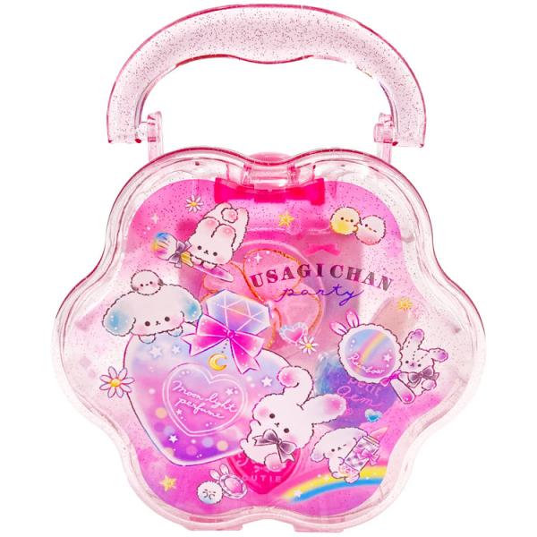 ［商品仕様］バッグ、リップグロス、ヘアアクセサリー、ネイル×2のセット♪【サイズ】ケース／約W150×H150×D80mm(取っ手含まず)【セット内容】ケース・ヘアアクセサリーリップ／ストロベリーの香り（石鹸で落とせます）ネイル 2個／アッ...