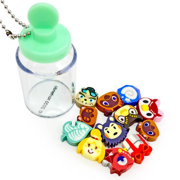 ［商品仕様］消しゴム全12種のうち、ボトル1種と消しゴムを袋に詰めてお届けします。どれが届くかお楽しみに！ 【サイズ】 消しゴム：約H15×W15×D5mm以内 ボトル：約H63×直径30mm 【素材】消しゴム：TPE、ボトル：AS、ボトル...