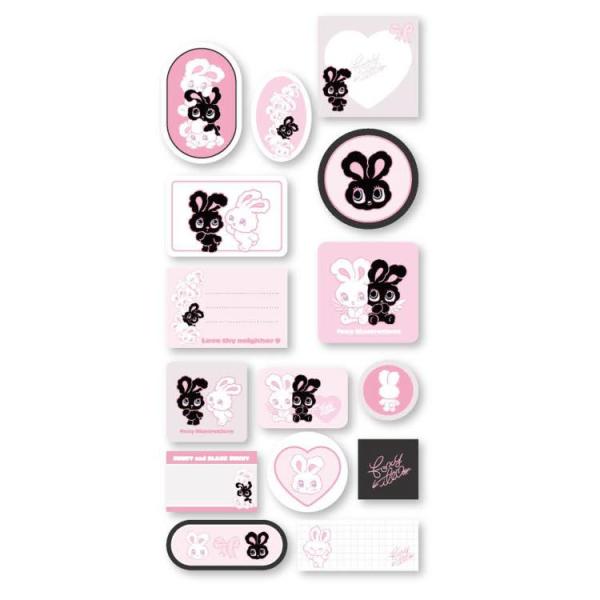 ［商品仕様］【サイズ】 本体：約W60×H40mm、約W50×H50mm、約W60×H25mm、約W40×H40mm、約W30×H30mm、約W45×H30mm パッケージ：約W95×H100×D3mm 【内容】30枚(15柄×各2枚) 【...