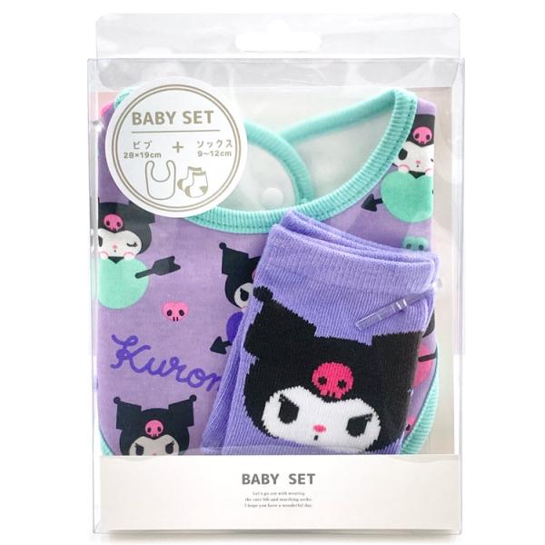 ［商品仕様］【サイズ】 ビブ：約W19×H28cm ソックス：約9〜12cm パッケージ：約W14.5×H21×D2cm(クリアボックス) 【素材】ビブ：コットン100%/ソックス：コットン、ポリエステル、その他 【内容】ビブ1枚・ソックス...