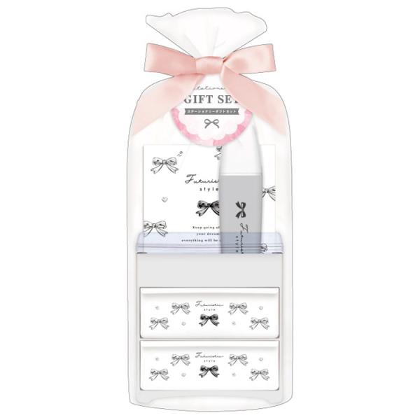 ［商品仕様］【サイズ】 本体：約H150×W90×D90mm パッケージ：約H230×W90×D90mm 【素材】メモ：紙/蛍光ペン：PP/チェスト：PS 【パッケージ入重量】約203g 【内容】蛍光ペン(ペン色：グレー)、ミニメモ(中紙：...