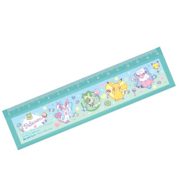 ［商品仕様］【サイズ】　本体：約W160×H40×D2.5mm　パッケージ：約W47×H198×D2.5mm【重量】パッケージ入り：15g【仕様特長】　・AS樹脂製15cm定規　・ラメ入　・机から取りやすいスリット入り！［特記事項］※画像は...