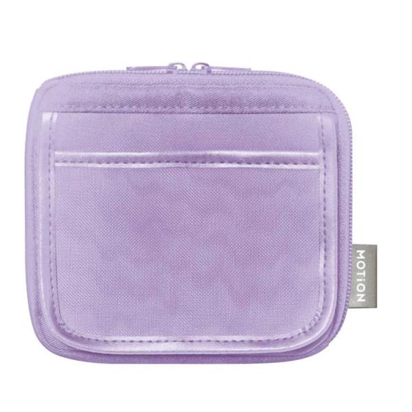 ［商品仕様］【本体サイズ】約H115×W150×D16mm【パッケージサイズ】約H155×W150×D16mm【重量】約50g【素材】ポリエステルツイル・メッシュ【原産国】中国【仕様】クリップ付き　ショルダーひも長さ：約1100mm［特記事...