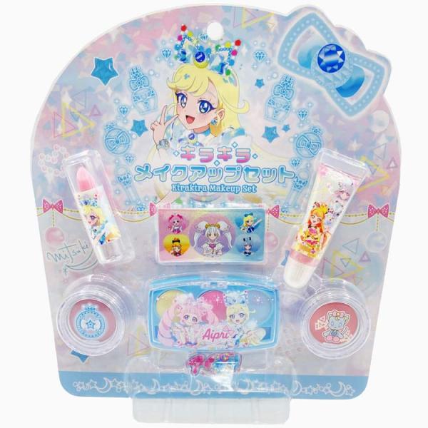 ［商品仕様］【パッケージサイズ】約H190×W200×D35mm 【材質】シール／塩化ビニル樹脂 【原産国】中国 【内容】・3色アイシャドウパレット(1.1g／皿)×1個 ・ホログラムシール×1枚 ・クリームチーク×2個 ・リップスティック...