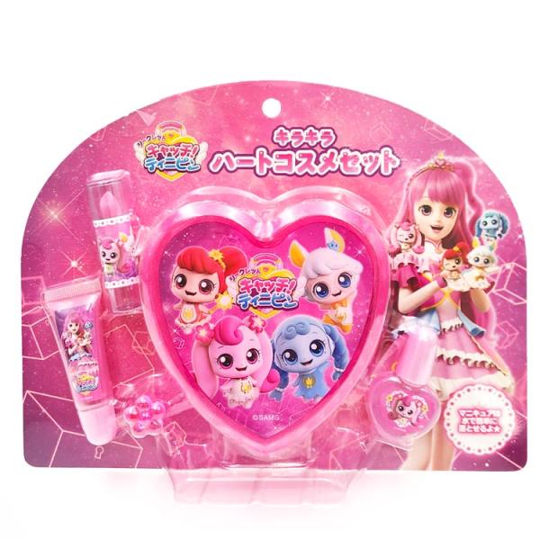 ［商品仕様］【パッケージサイズ】約H170×W220×D35mm 【材質】ケース：ＡＢＳ樹脂 【原産国】中国 【セット内容】ハートケース・ネイルカラー(ピーチの香り)・リップカラー(ピーチの香り)・リップグロス(ピーチの香り)・リング［特記...