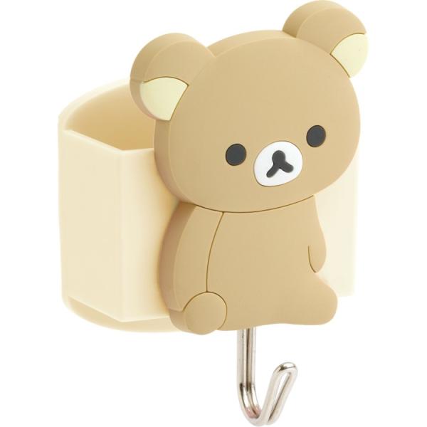 ［商品仕様］人気のマグネットフックがケース付きになったよ！収納力がUPしてさらに便利に♪【パッケージサイズ】約140×100×55mm【素材】　マスコット：ATBC-PVC　フック：金属　ケース：ABS樹脂【耐荷重】500g【仕様】マグネッ...